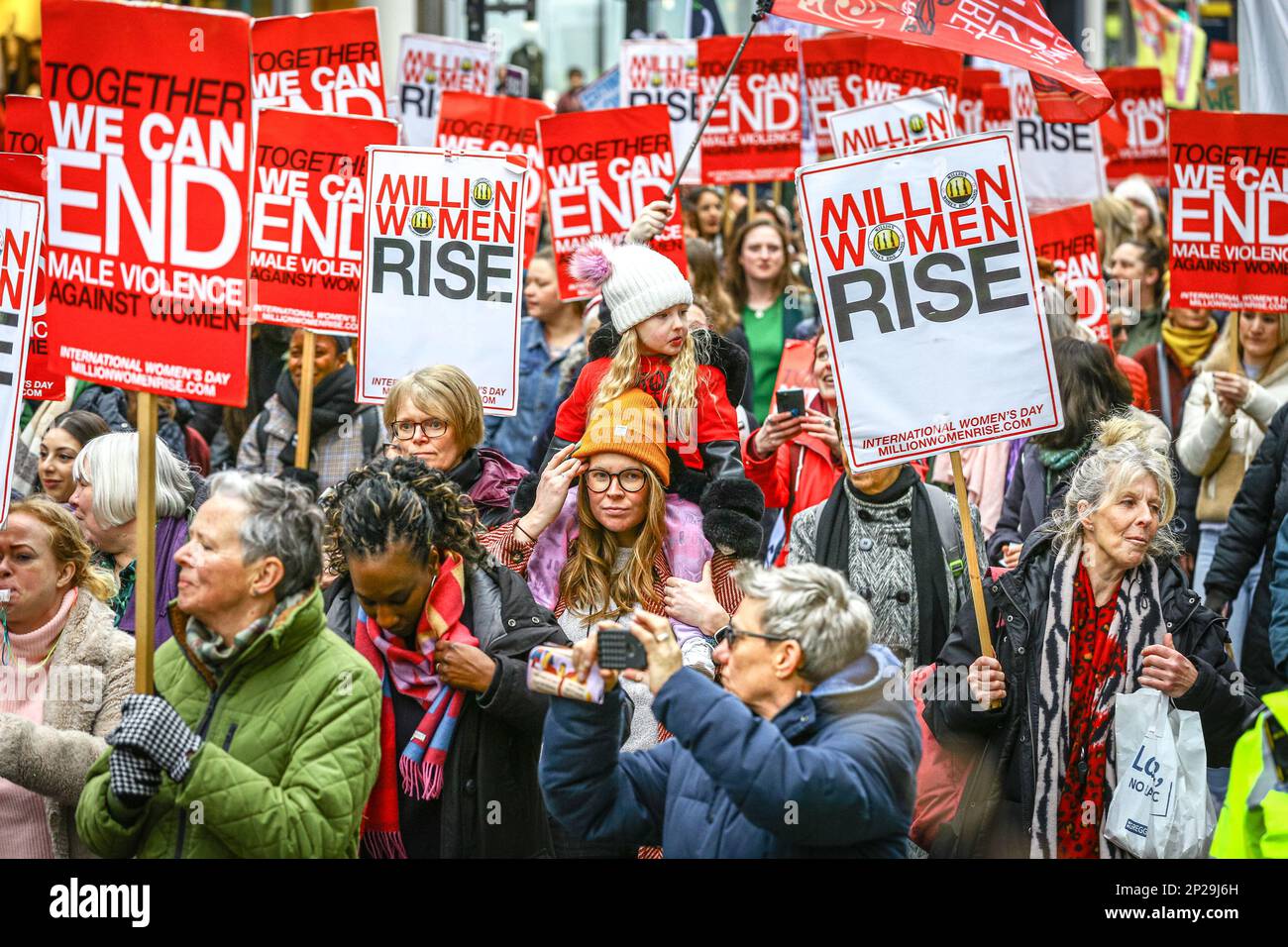 London, UK. 04th Mar, 2023. The annual Million Women Rise March ...