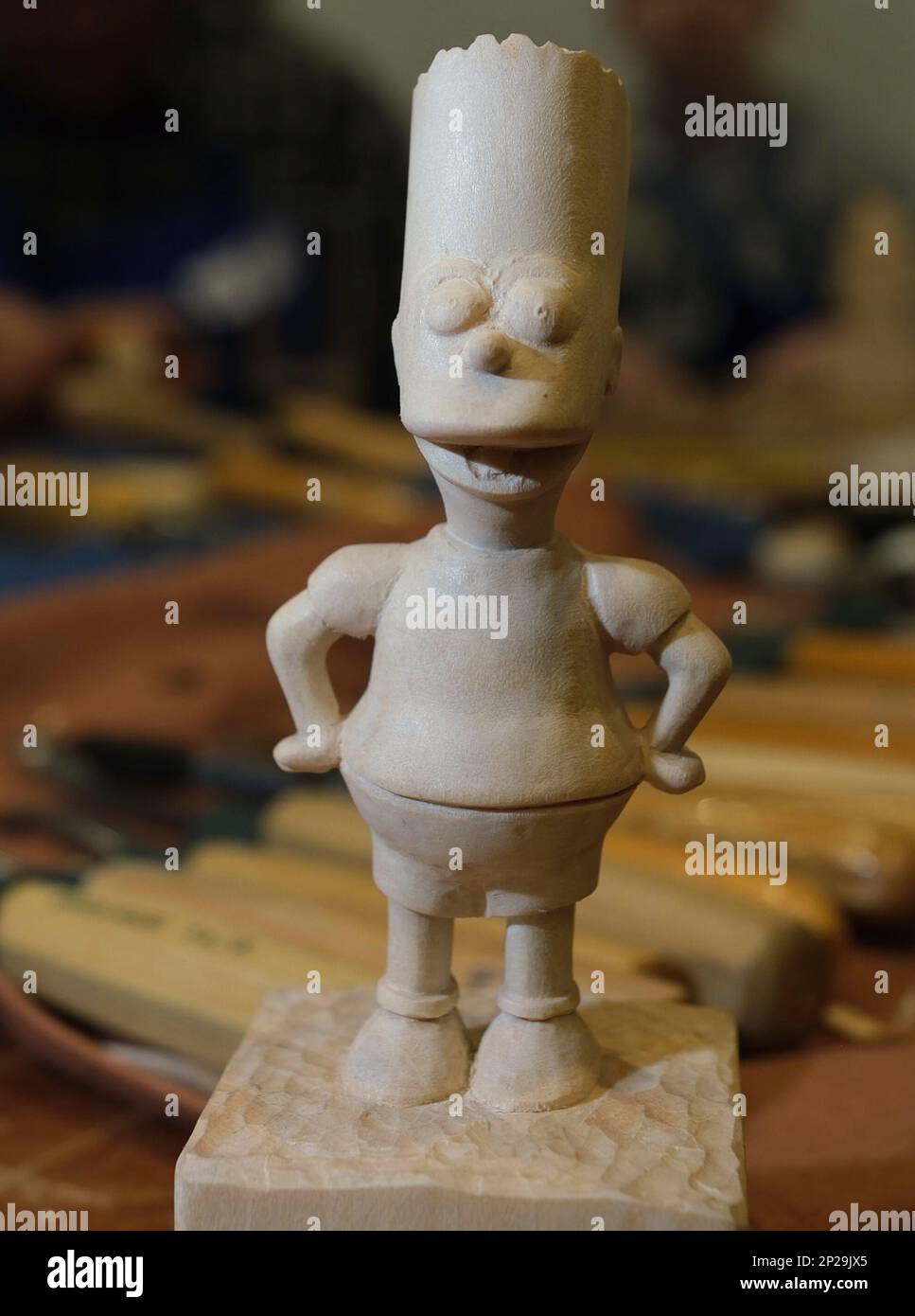 Annaberg Buchholz, Germany. 04th Mar, 2023. The cartoon character Bart ...