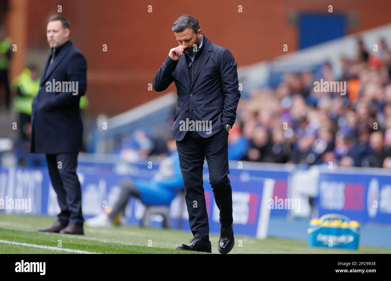 Kilmarnock manager Derek McInnes during the cinch Premiership match at ...