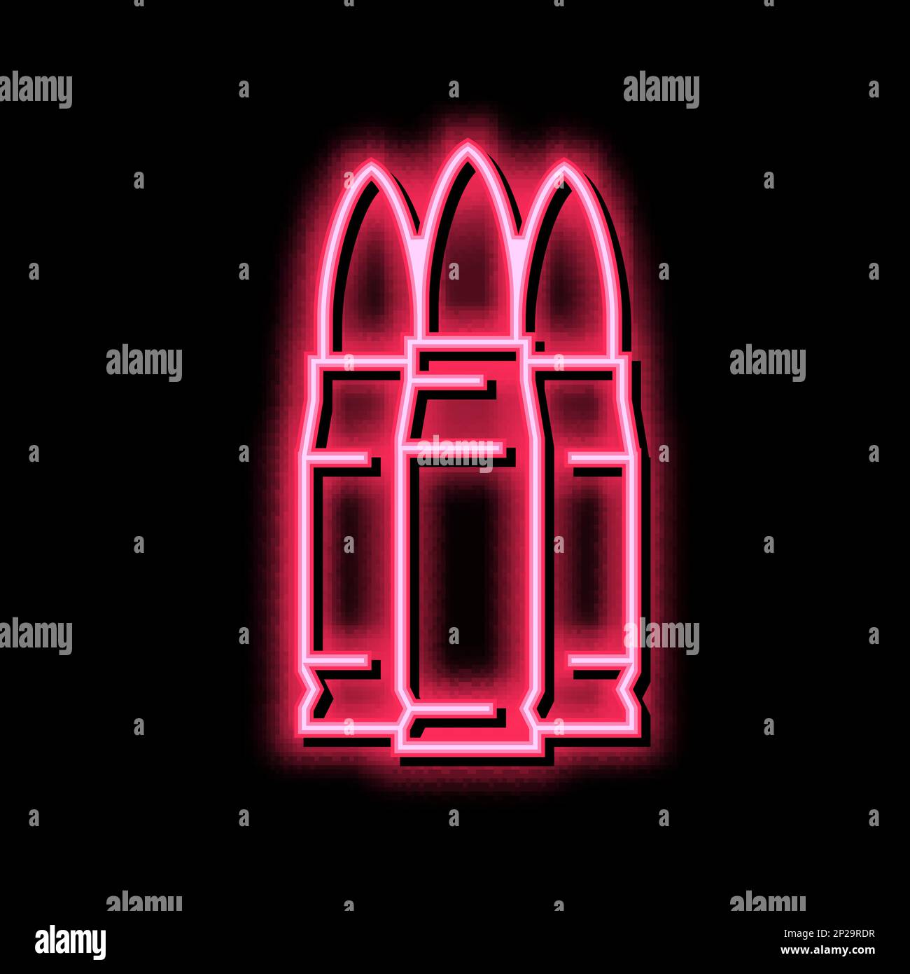 boat tail bullet neon glow icon illustration Stock Vector Image & Art ...