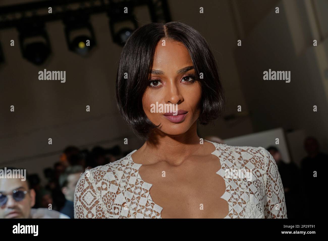 Ciara poses for photographers upon arrival at the Elie Saab Fall/Winter ...