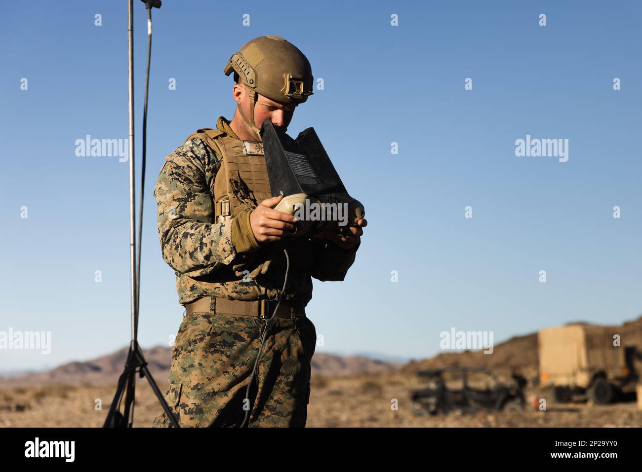 U.S. Marine Corps Sgt. Dallas Vandenberg, an intelligence specialist ...
