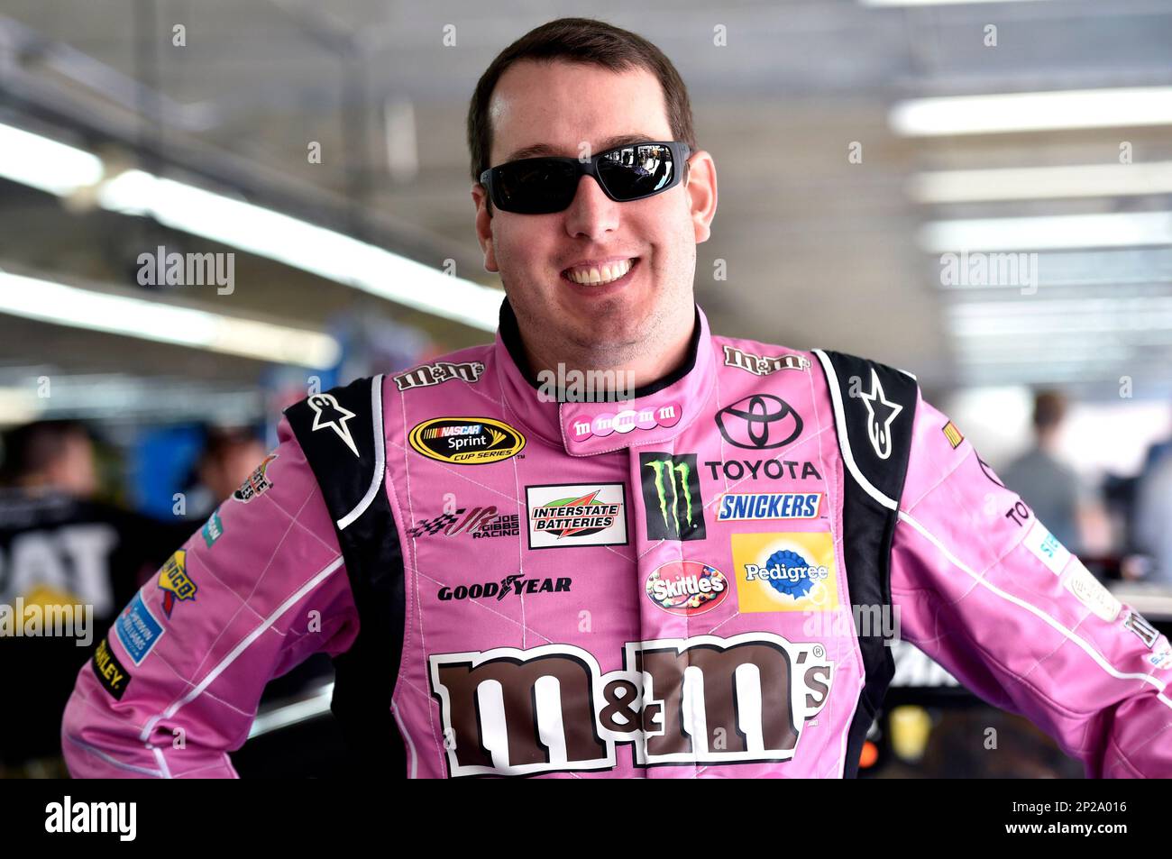 Kyle Busch, M&M's Pretty In Pink Foundation Toyota Camry during ...