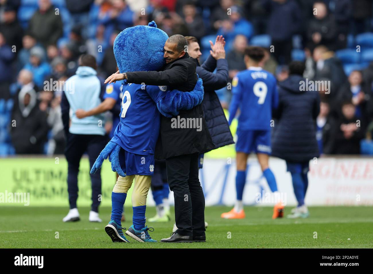 Cardiff, UK. 04th Mar, 2023. Sabri Lamouchi, the manager of Cardiff ...