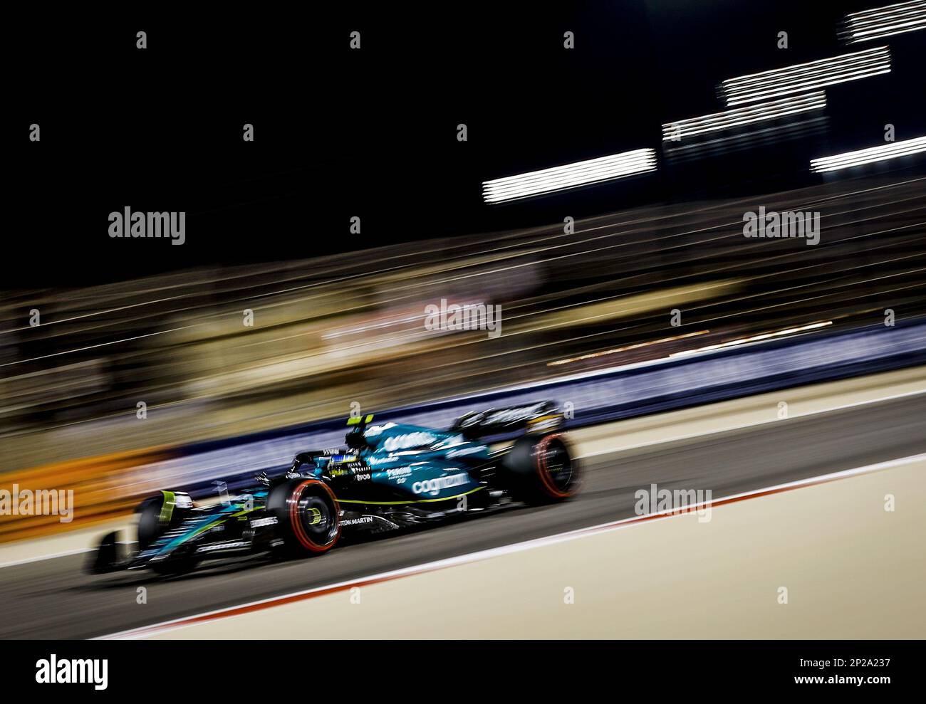 BAHRAIN - Fernando Alonso (Aston Martin) during qualifying at the ...
