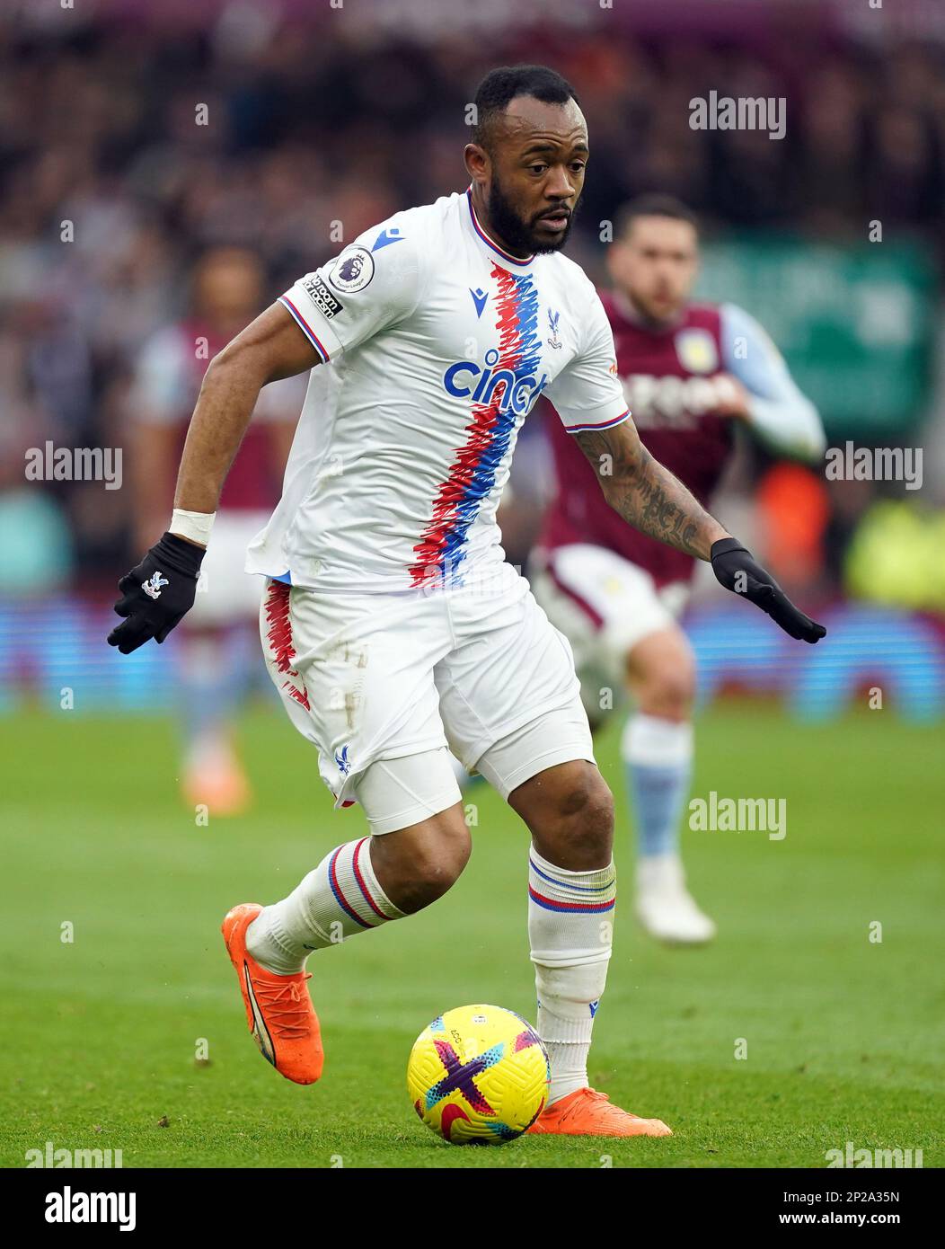 Crystal Palace's Jordan Ayew during the Premier League match at Villa ...