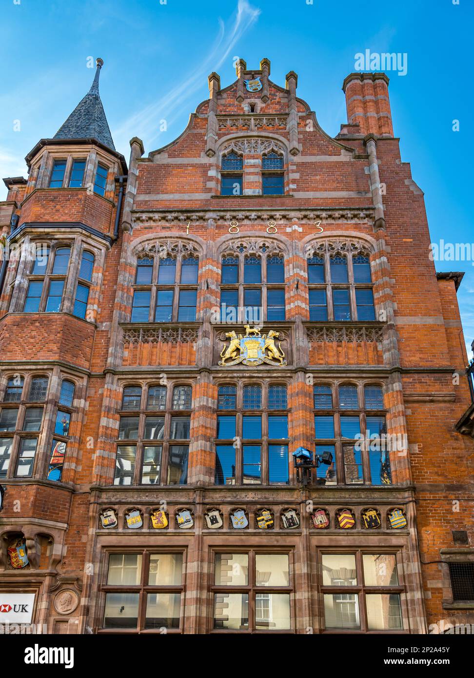 Historic building now HSBC bank, Eastgate Street, Chester, England, UK ...