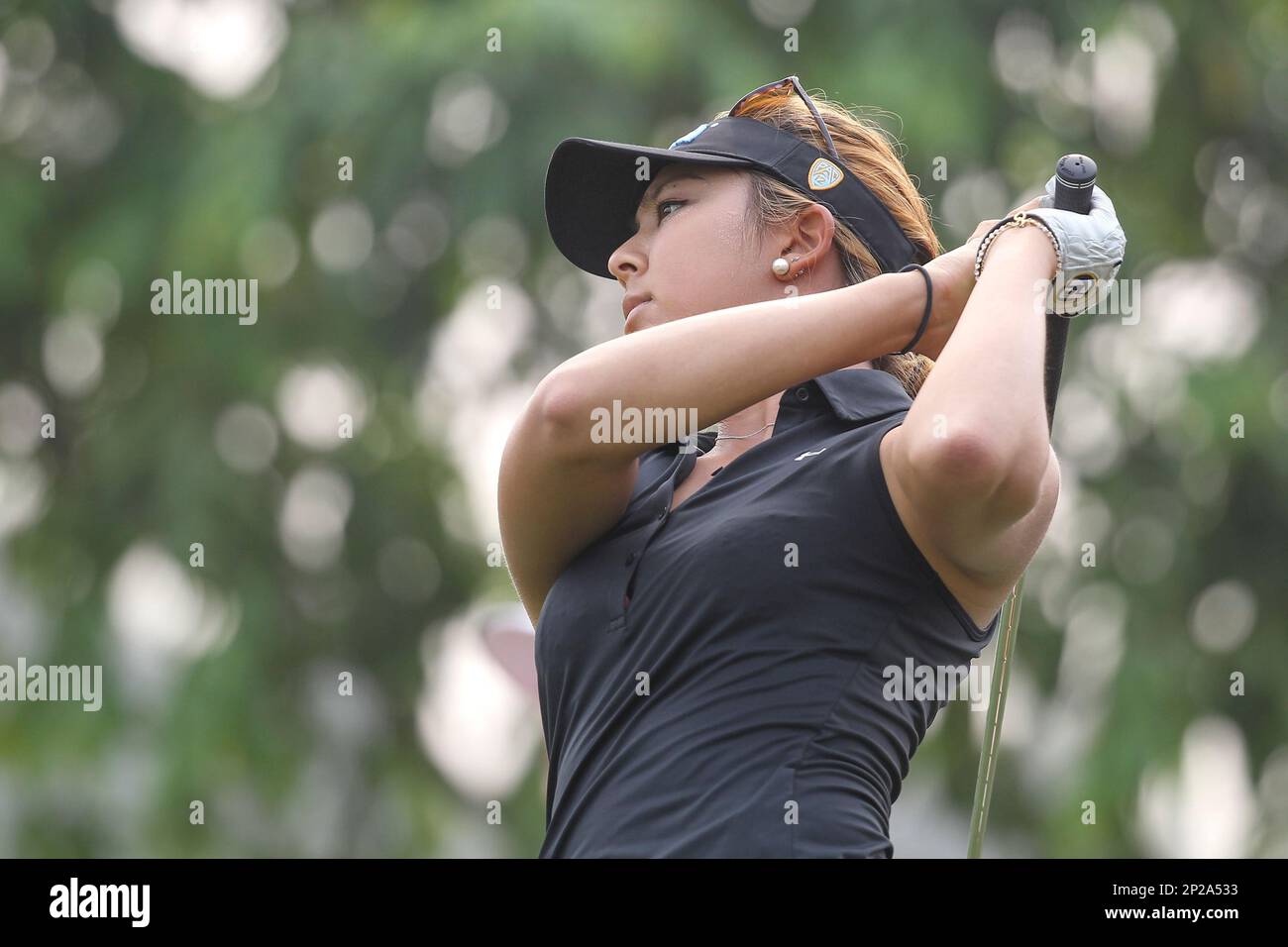 11 October 2015: Alison Lee of Unites States of America play a shot ...