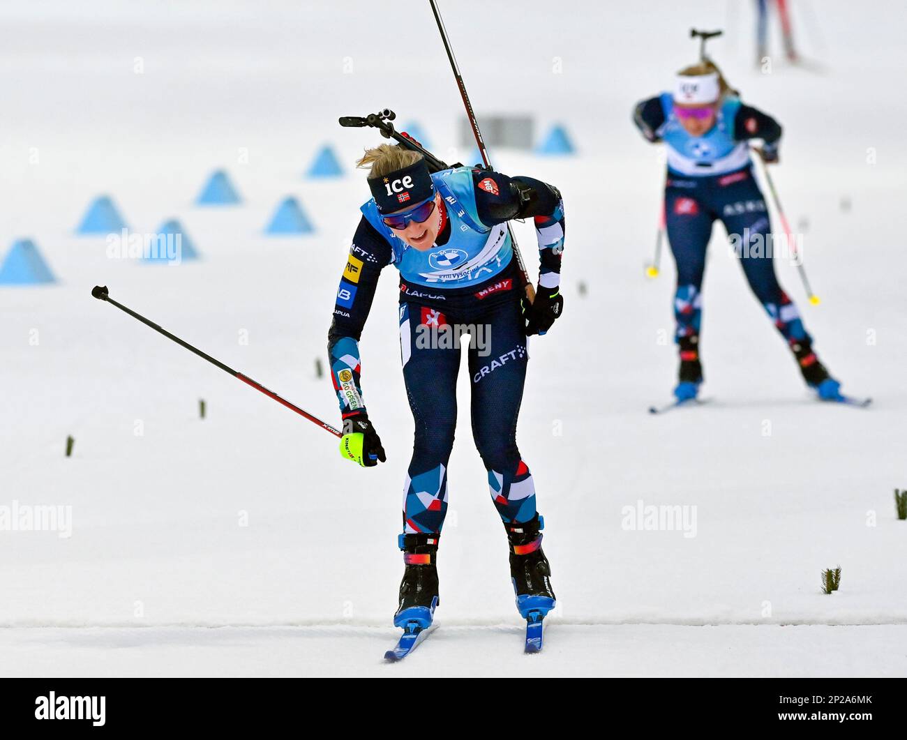 Marte Olsbu Roeiseland of Norway competes during the women's Biathlon ...