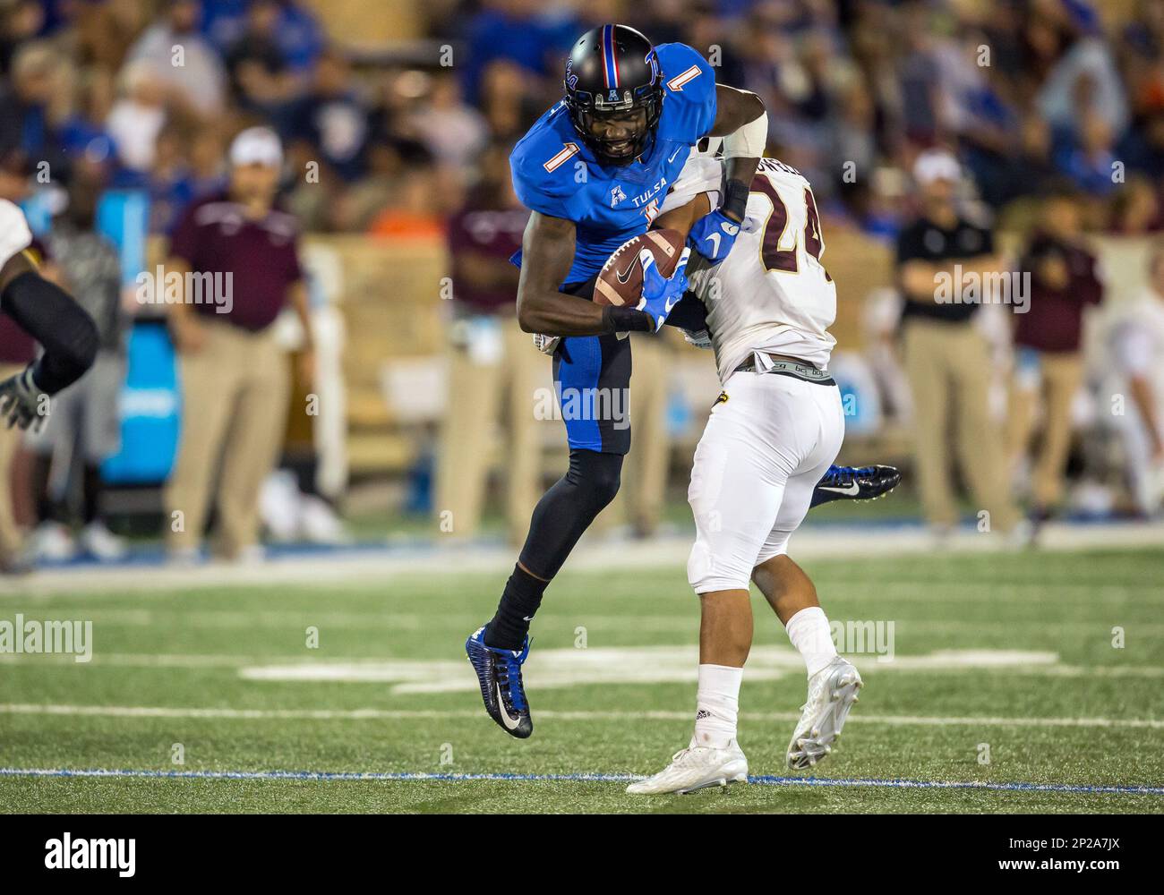 October 10, 2015: during an NCAA football game between the Tulsa Golden ...