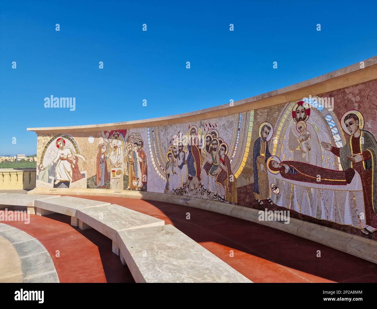 The Mosaic at Ta'Pinu Sanctary Gozo Malta Stock Photo - Alamy