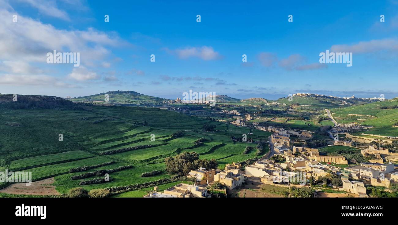View from Citadella Victoria Gozo Stock Photo - Alamy