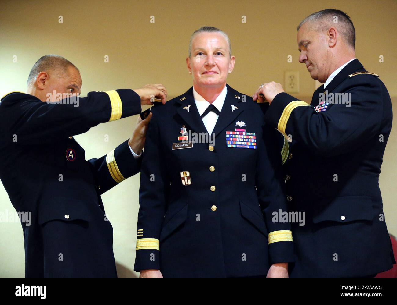 U.S. Army Reservist Col. Lisa L. Doumont of Winchester, Va. is promoted ...