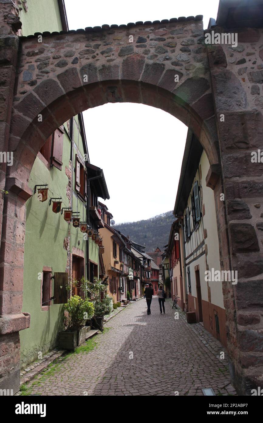 Old town of Kaysersberg in France Stock Photo - Alamy