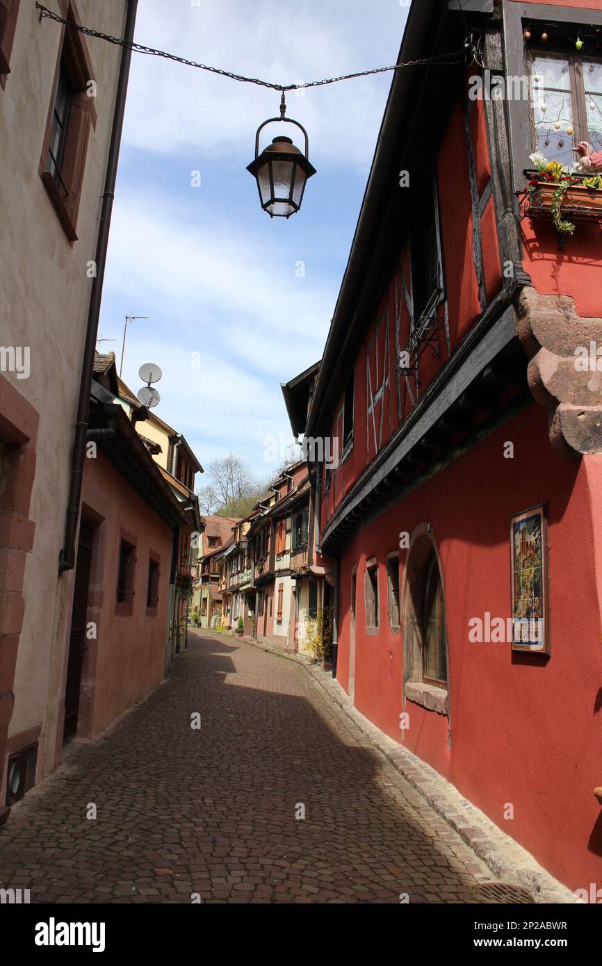 Old town of Kaysersberg in France Stock Photo - Alamy
