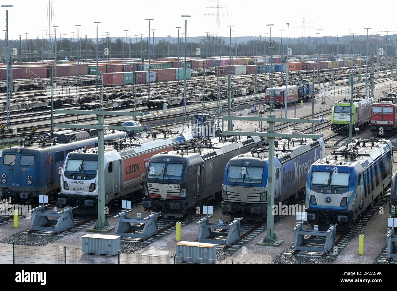 GERMANY, Hamburg, Railpool railservice, depot for eletric harbour ...