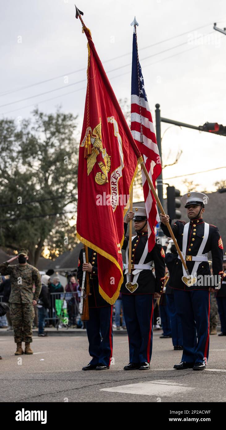 U.S. Marines with Headquarters Battalion, Marine Forces Reserve ...