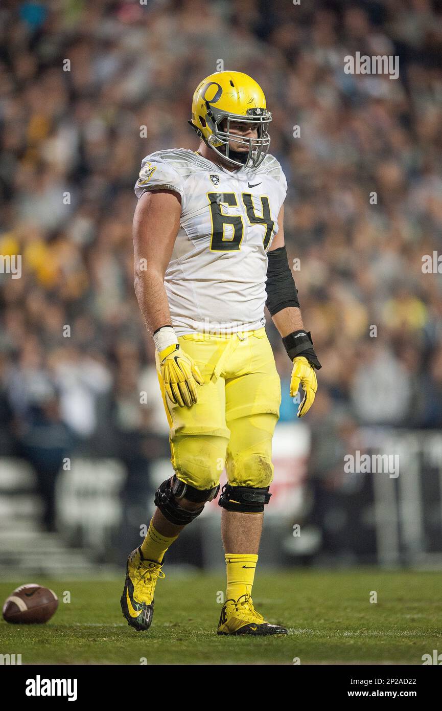03 October 2015: Colorado Buffaloes offensive lineman Aaron Haigler (64 ...