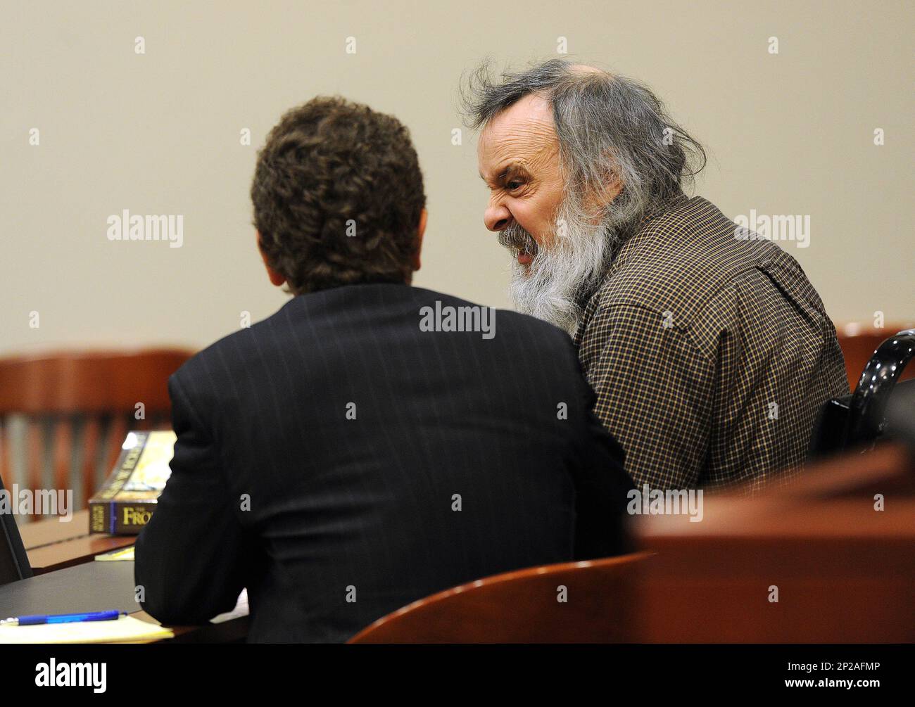 Charles Severance, right, sits next to defense attorney, Joe King, left ...