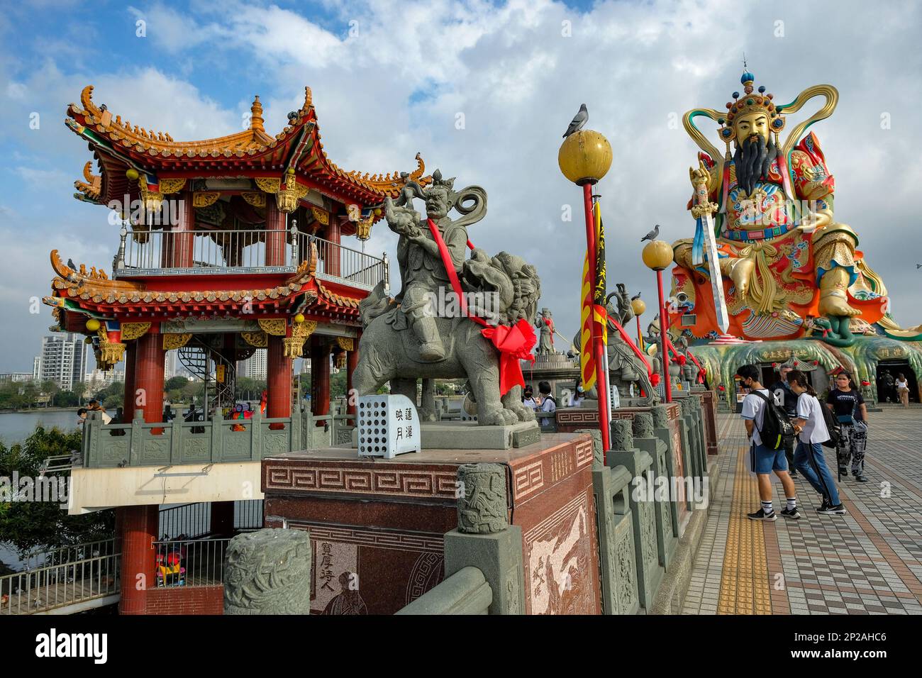 Kaohsiung, Taiwan - February 9, 2023: People visiting the Zuoying ...
