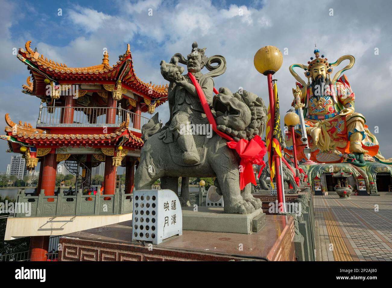 Kaohsiung, Taiwan - February 9, 2023: Zuoying Yuandi Temple on Lotus ...