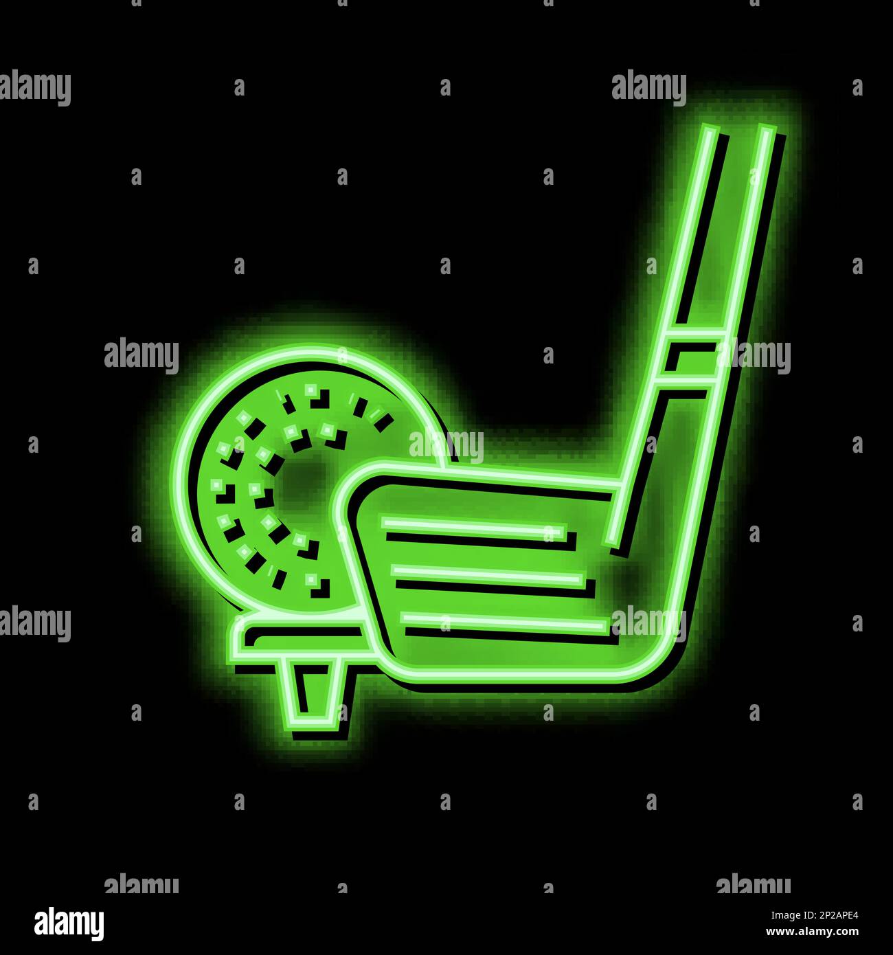golf game neon glow icon illustration Stock Vector Image & Art - Alamy