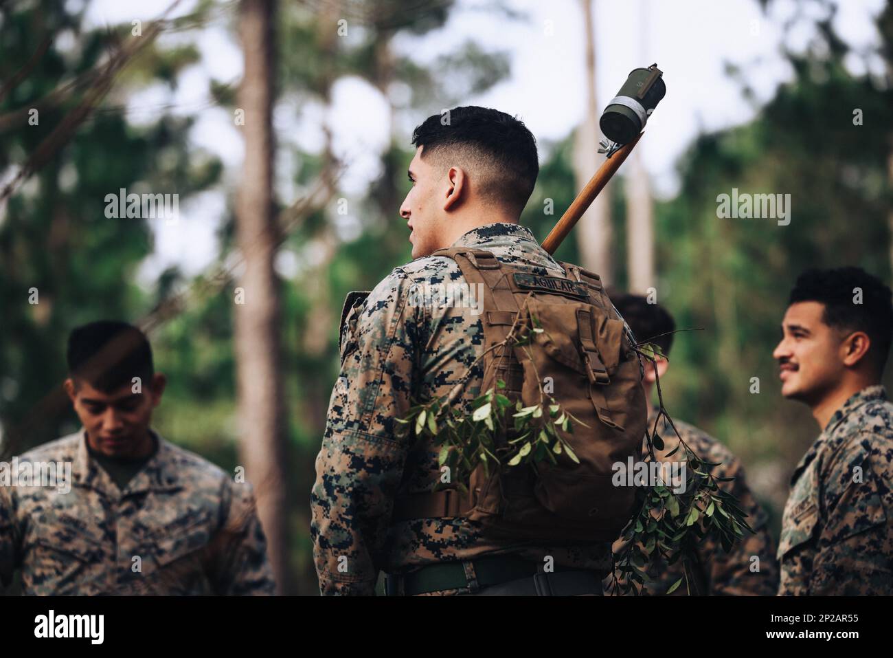 U.S. Marines with Division Training Company , 2d Marine Division ...