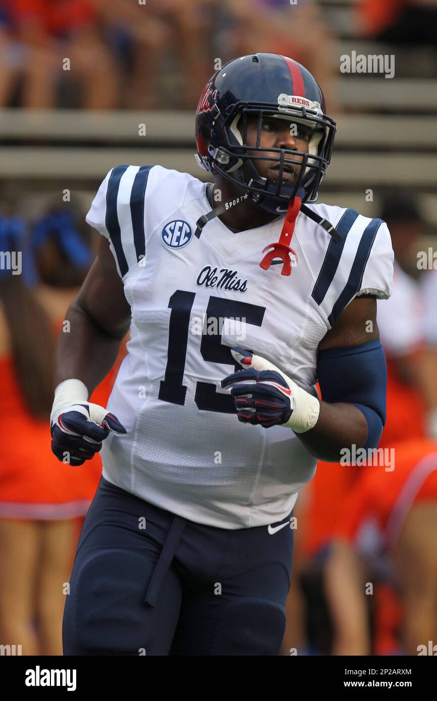 03 October 2015: Mississippi Rebels tight end Jeremy Liggins (15 ...