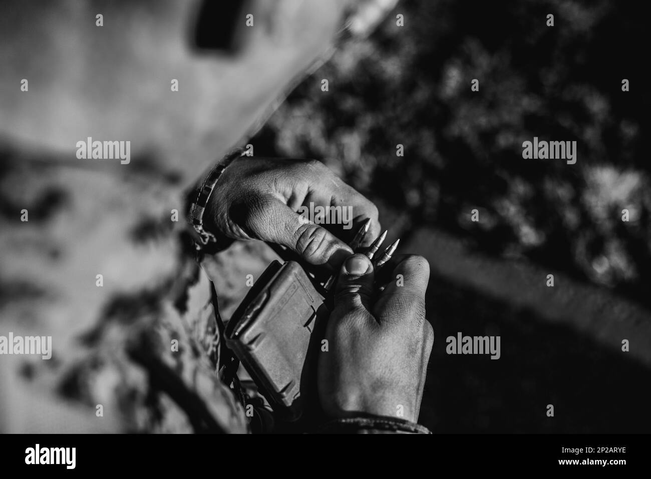 A U.S. Marine Corps recruit with Hotel Company, 2nd Recruit Training ...