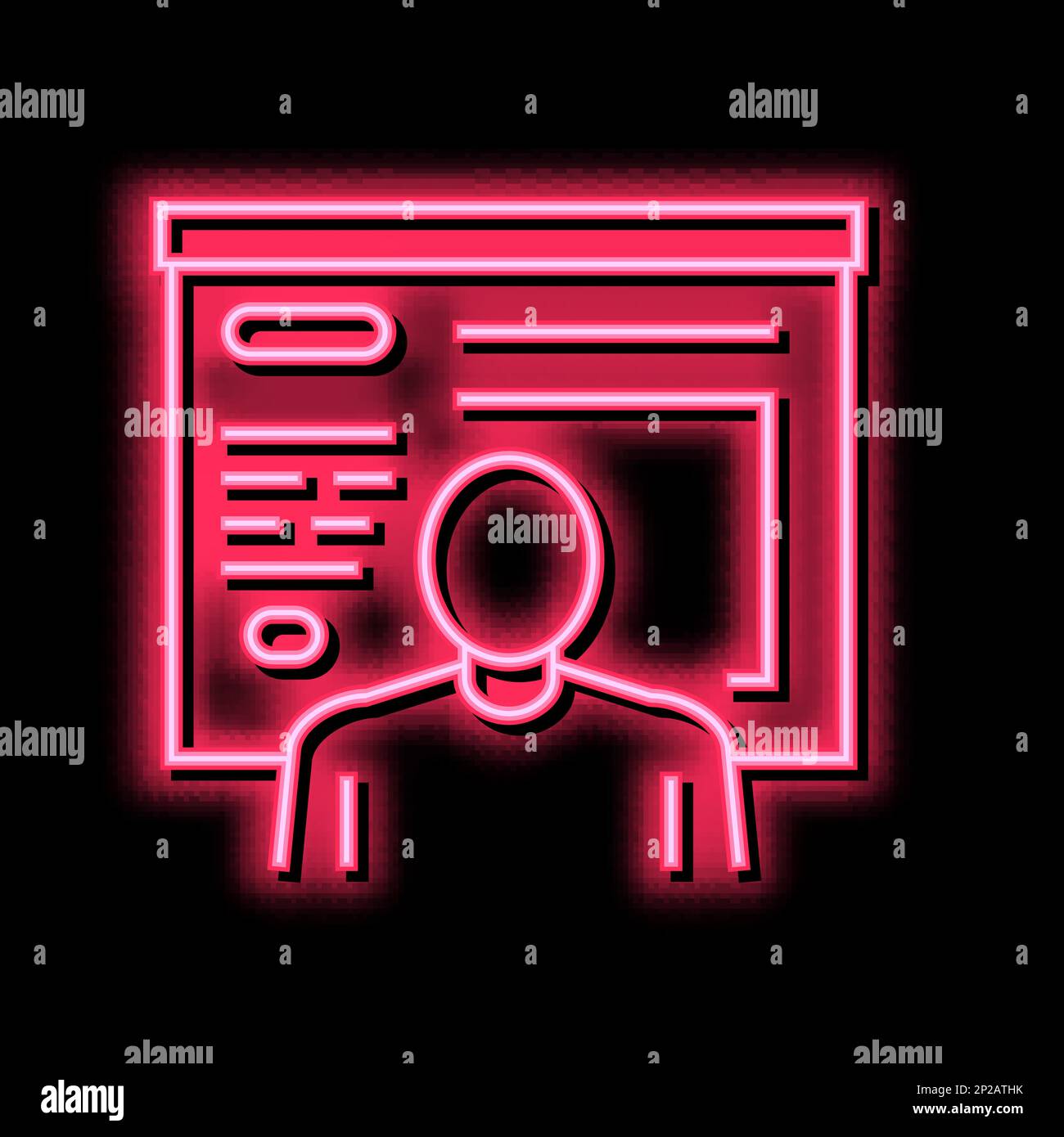 human presentation color icon vector illustration sign Stock Vector ...