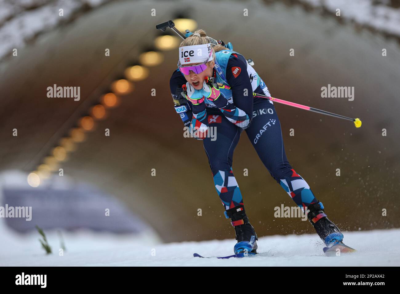 Ingrid Landmark Tandrevold of Norway competes during the women's ...
