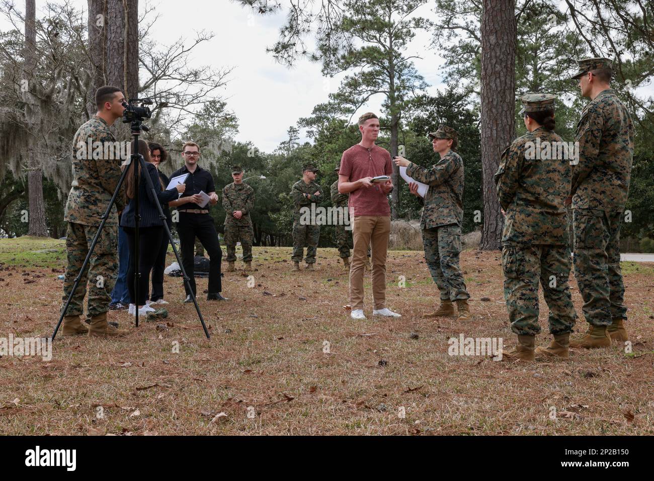 U.S. Marines with II Marine Expeditionary Force conduct a training ...