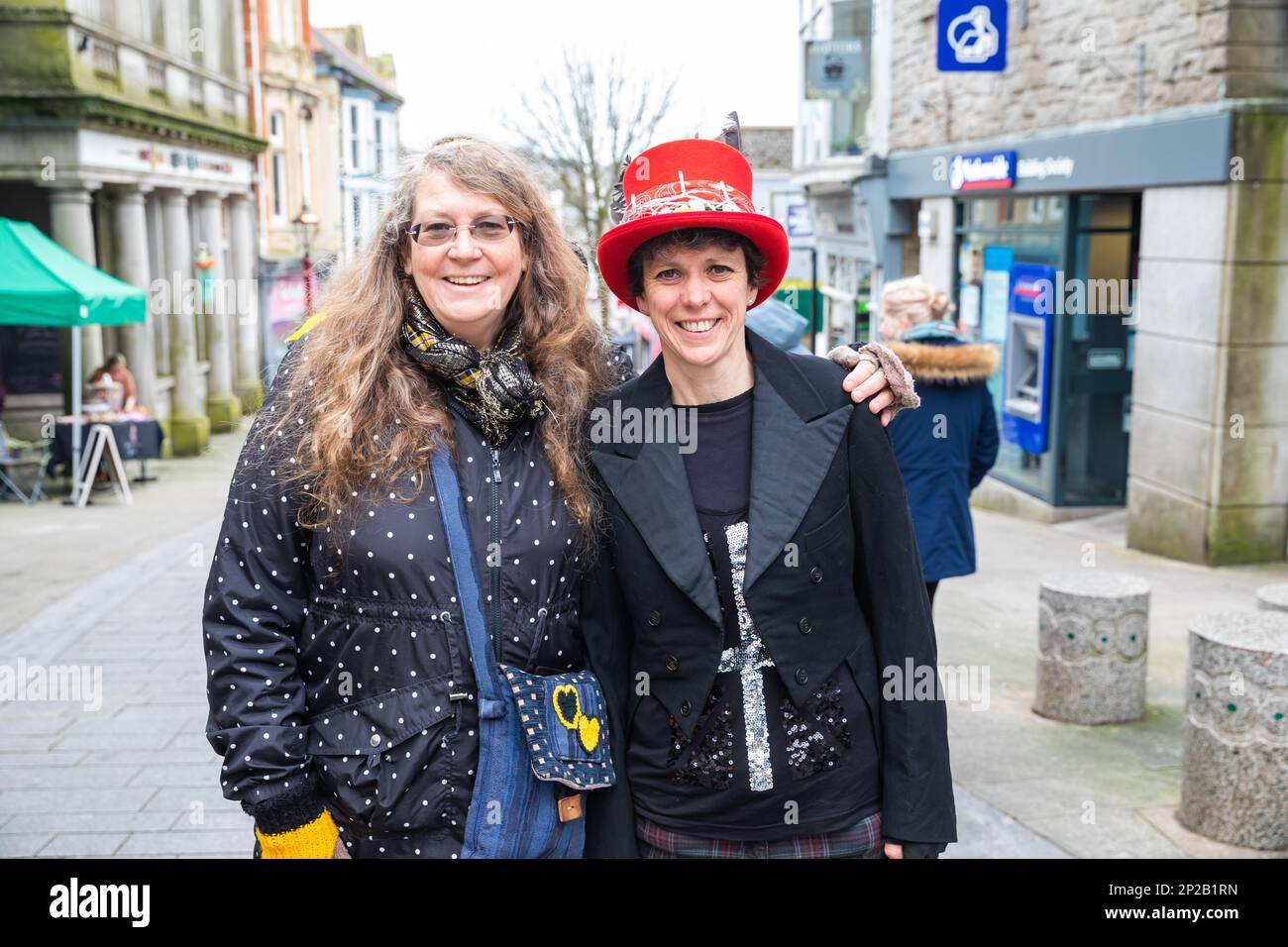 Redruth, Cornwall, UK, 4th March 2023, St Piran’s Day (Gool Peran in ...