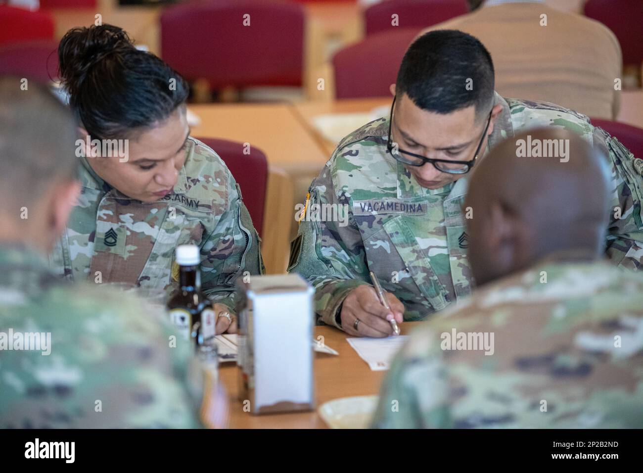 Sgt. 1st Class Monserrat Guzman (left) and Sgt. 1st Class Ricardo ...