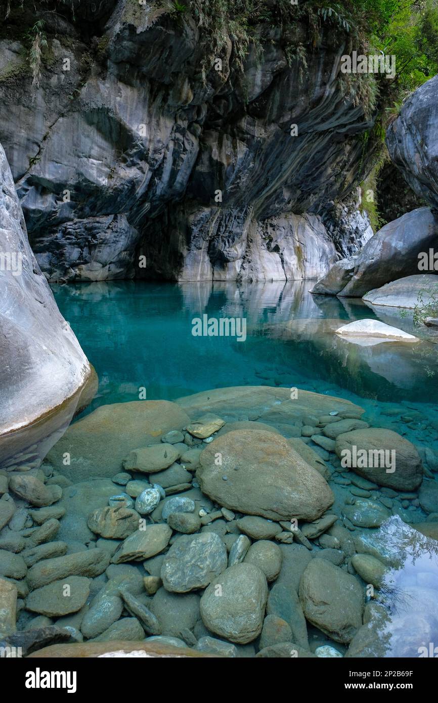 Views of Taroko Gorge in Taroko National Park in Hualien., Taiwan Stock ...