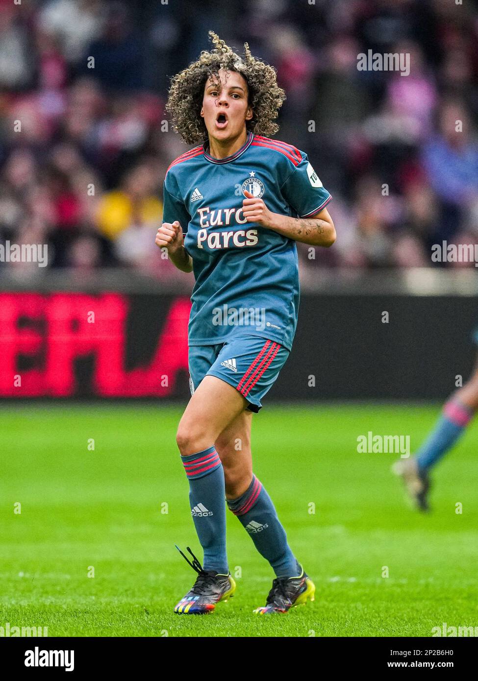 Amsterdam - Zoi van de Ven of Feyenoord V1 during the match between Ajax V1 v Feyenoord V1 at ...