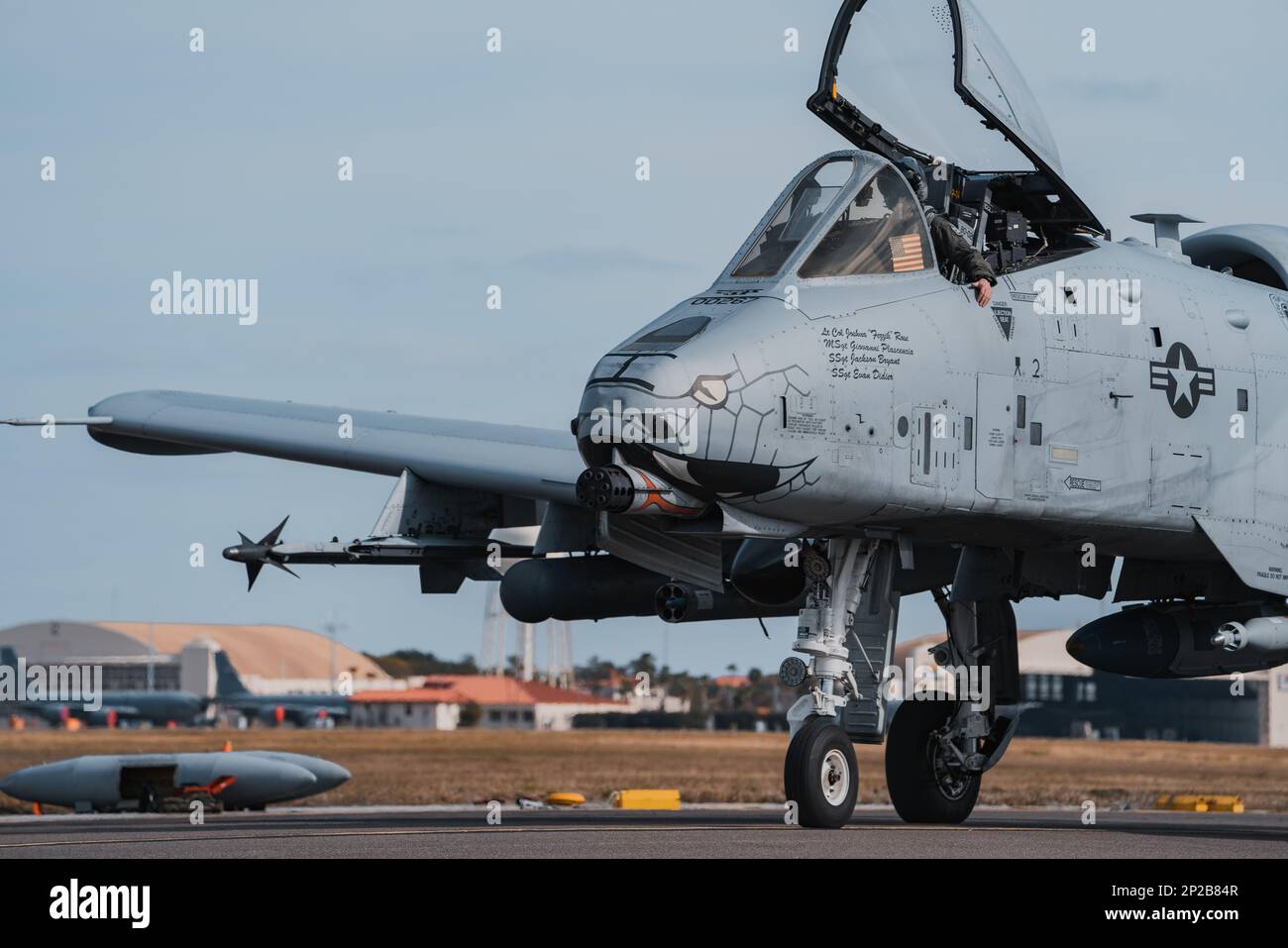 An A-10 Thunderbolt II aircraft assigned to the 122nd Fighter Wing ...