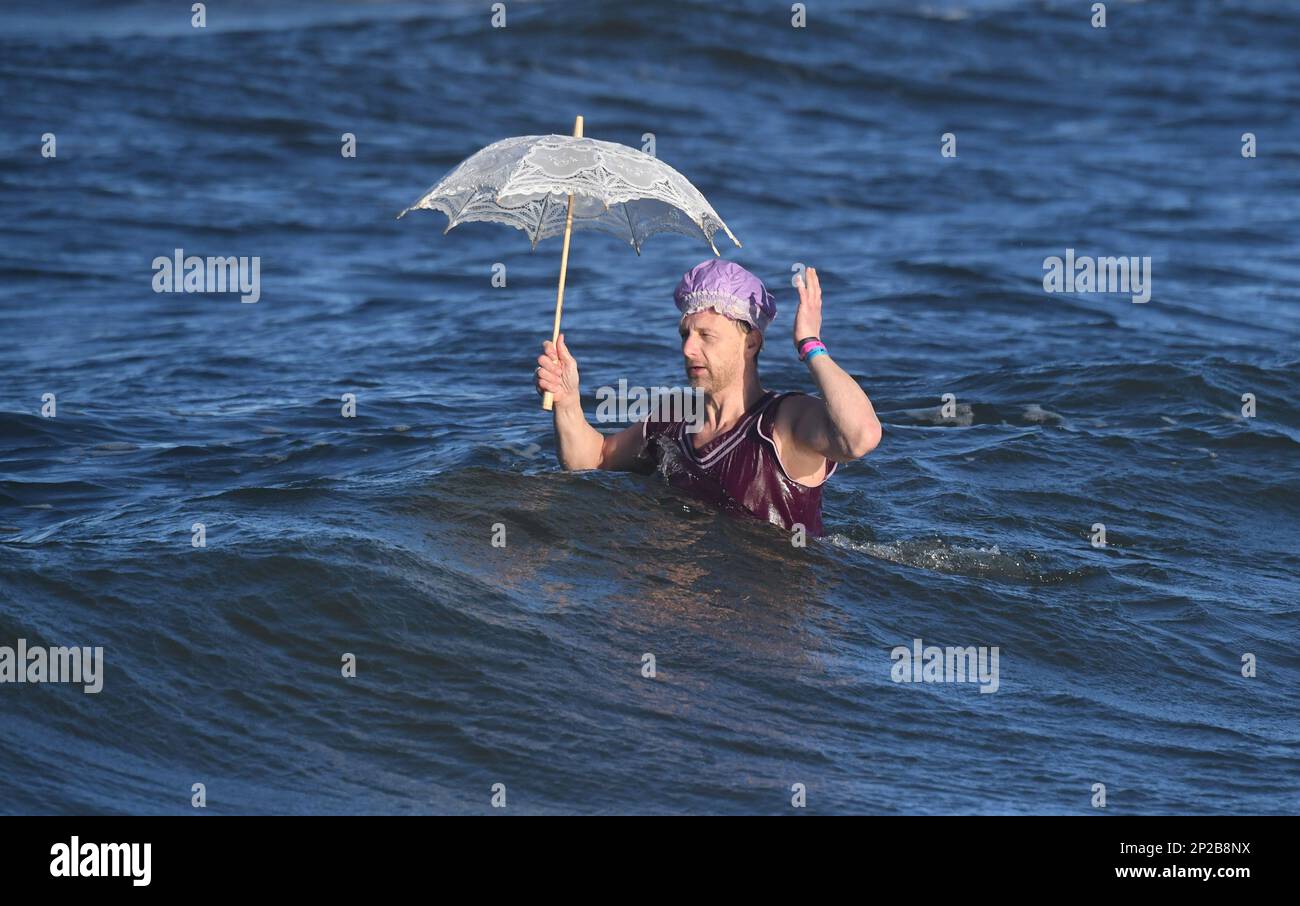Heringsdorf, Germany. 04th Mar, 2023. Hendrik Duryn, actor, swims in ...