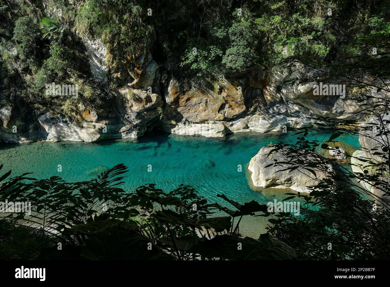 Views of Taroko Gorge in Taroko National Park in Hualien., Taiwan Stock ...