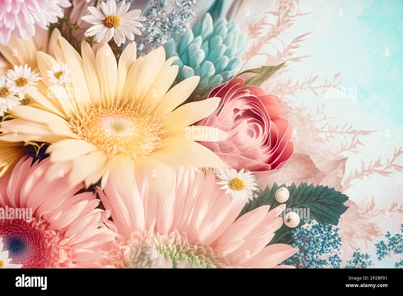 Light Color Flowers Wallpaper