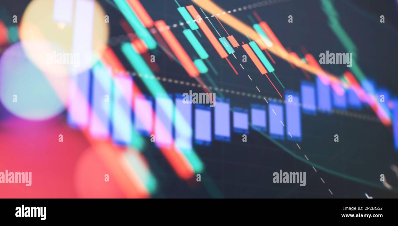 Candle stick graph chart of stock market investment Stock Photo - Alamy