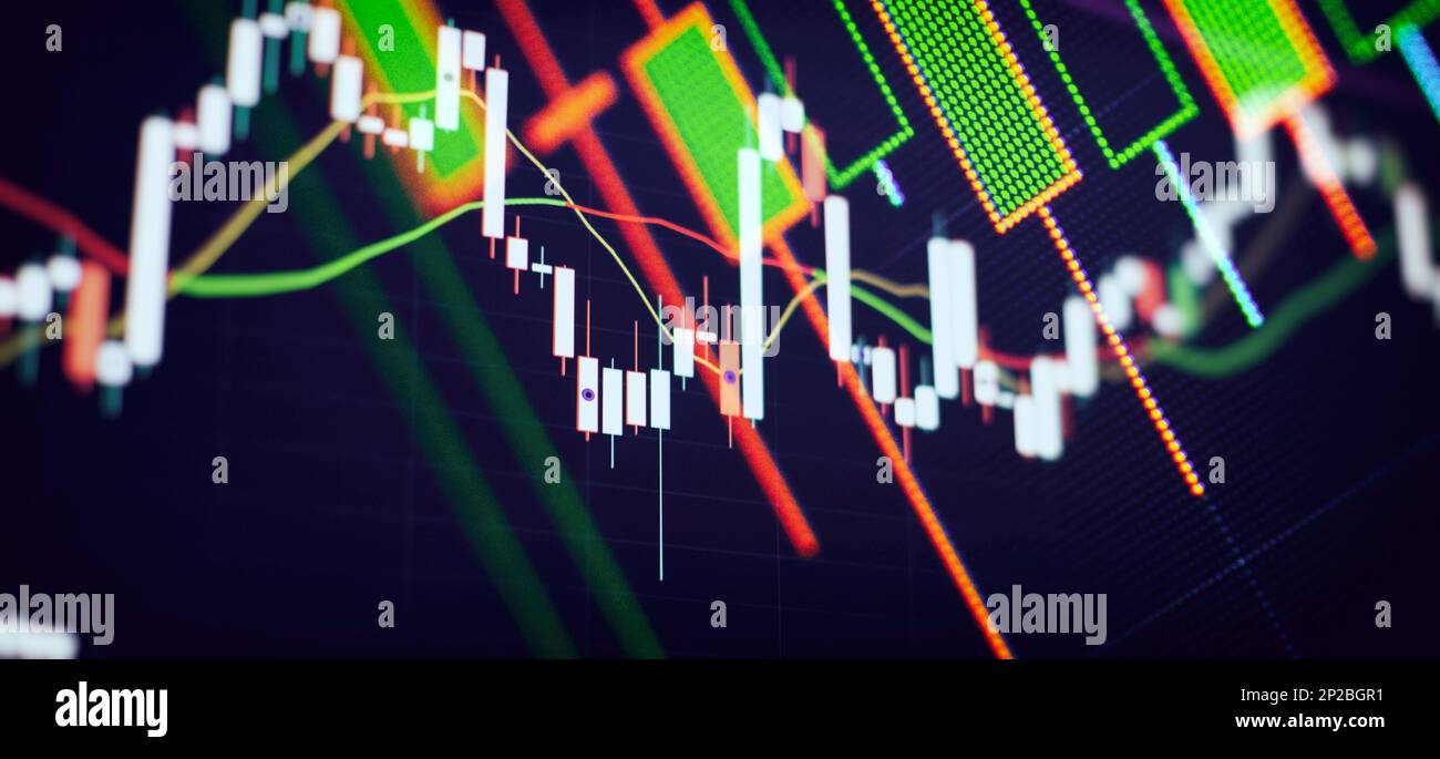 Business candle stick graph chart of stock market investment trading ...