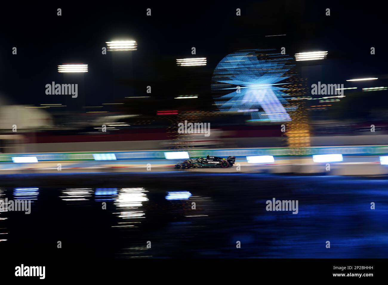 Mercedes' Lewis Hamilton during qualifying day of the Bahrain Grand ...