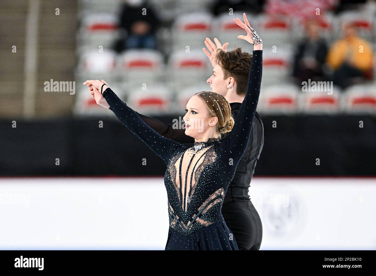 Angelina KUDRYAVTSEVA & Ilia KARANKEVICH (CYP), during Junior Ice Dance ...