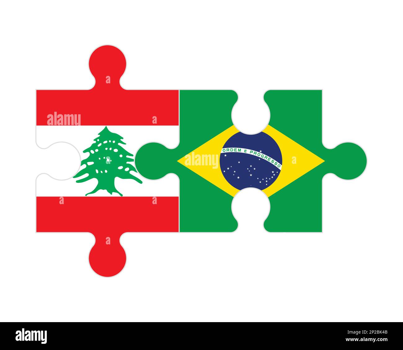 Lebanon brazil flag Stock Vector Images - Alamy