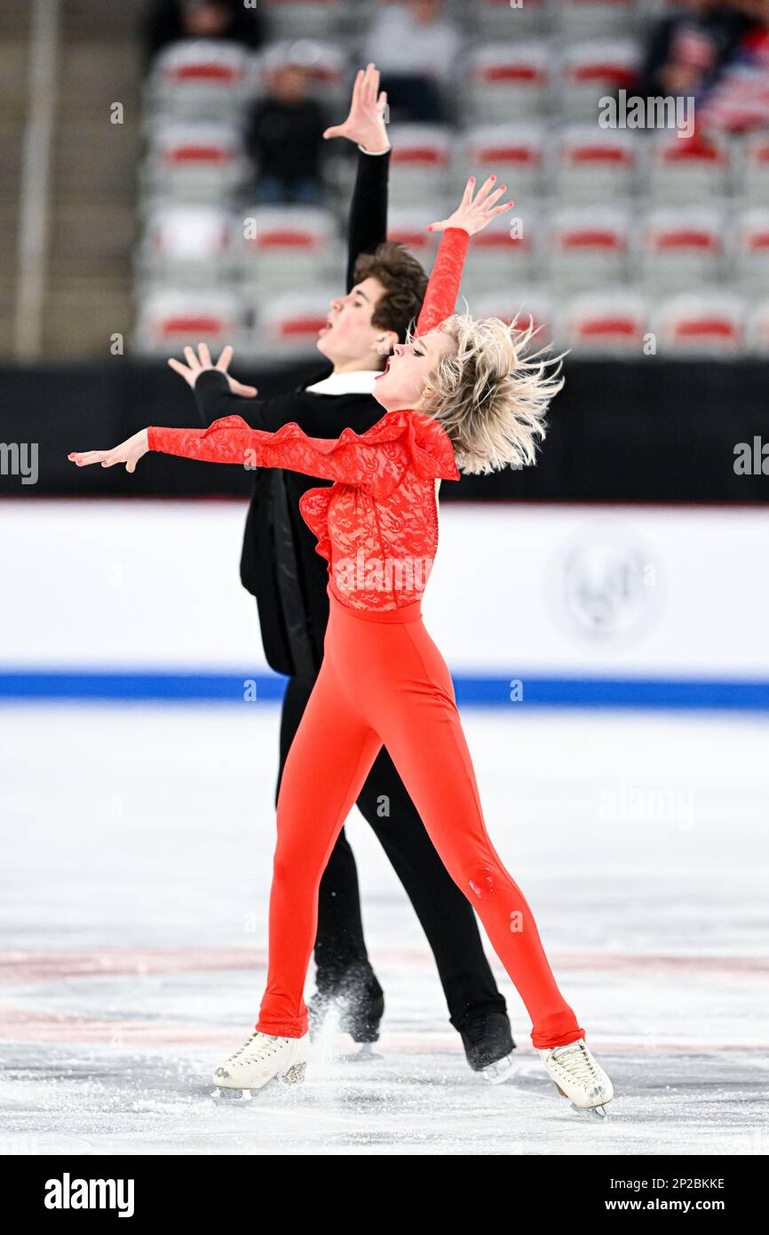 Elizabeth TKACHENKO & Alexei KILIAKOV (ISR), during Junior Ice Dance ...