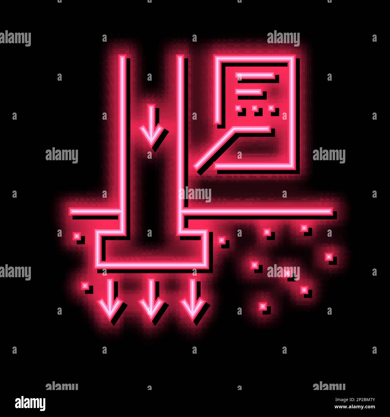 load on column neon glow icon illustration Stock Vector Image & Art - Alamy