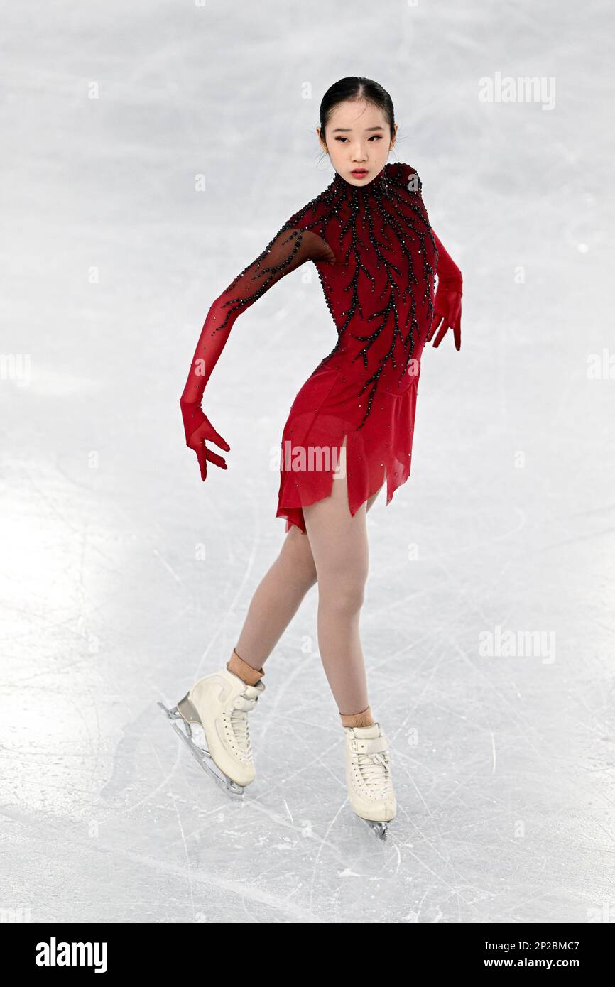 Josephine LEE (USA), during Junior Women Free Skating, at the ISU World ...