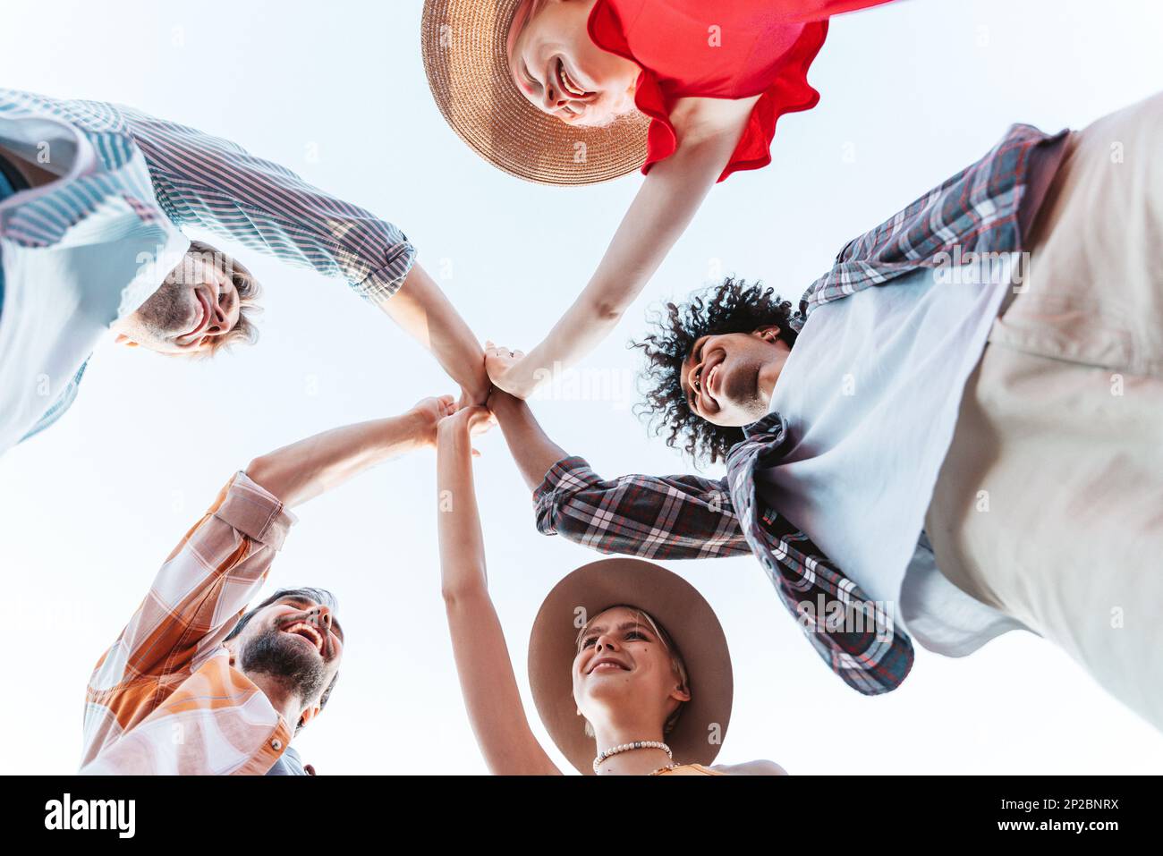 Group of friend enjoy together the summer Stock Photo - Alamy