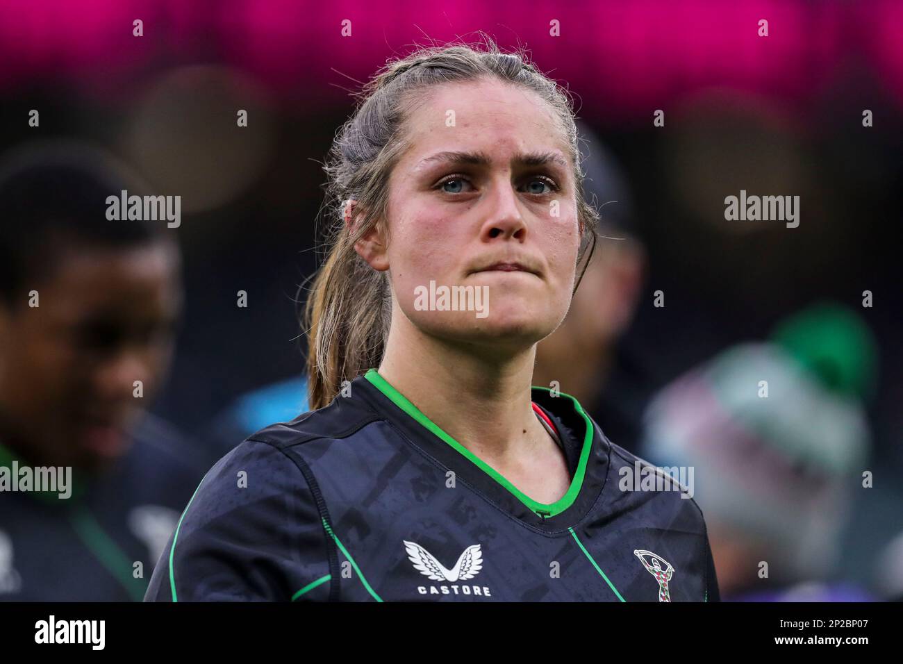 Harlequins' Emma Swords dejected after the Allianz Premier 15s match at ...